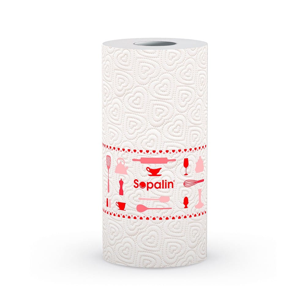Sopalin® Maxi Rouleaux Décoré - Essuie-tout avec touche déco originale