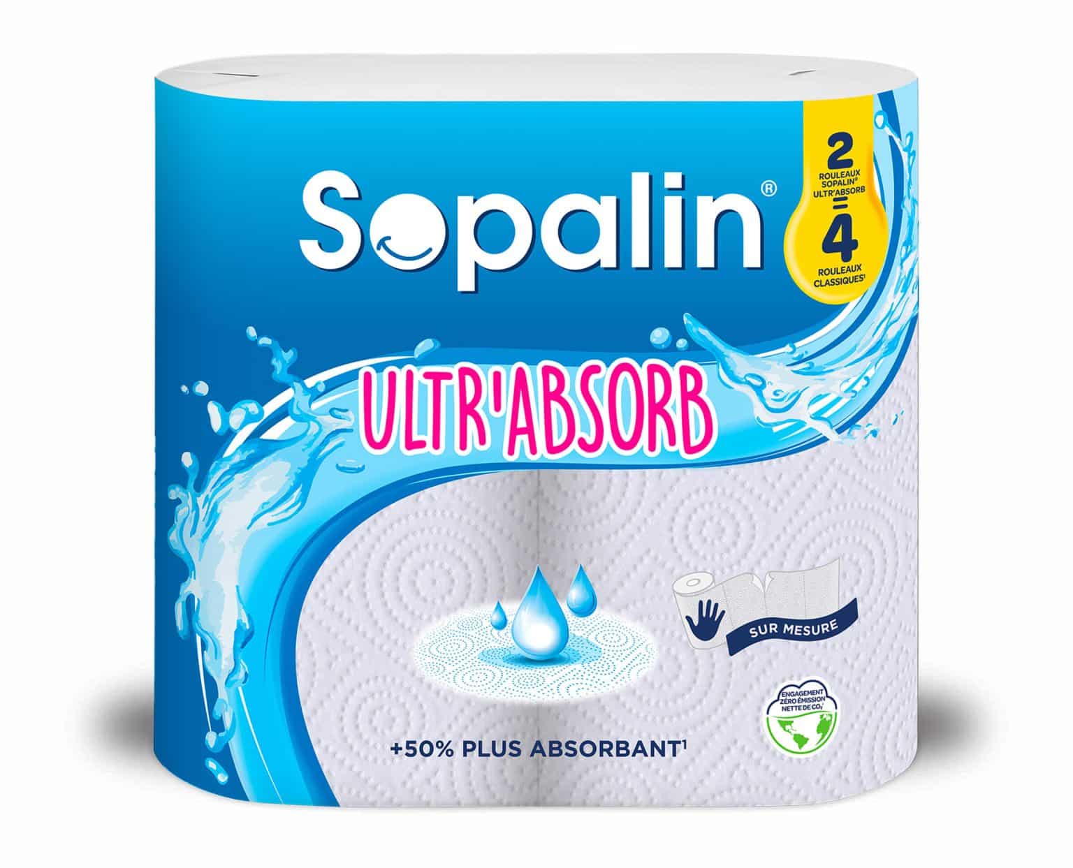 Sopalin® Ultr'Absorb - Essuie-tout pour un maximum d'absorption